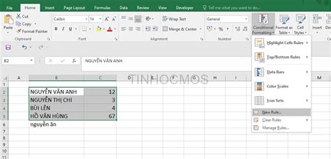 Mẹo Tự động Kẻ ô Khi Có Dữ Liệu Trong Excel 2022
