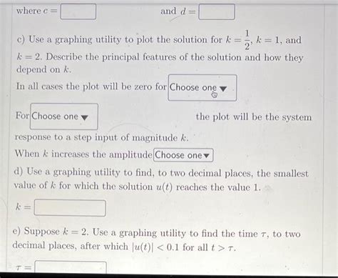 Solved A Certain Spring Mass System Satisfies The Initial