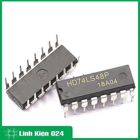 Chíp 74ls48 Bcd To 7 Segment Decoder Driver Dip16