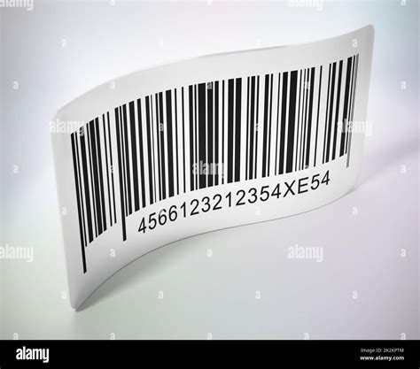 Generic Barcode Isolated On White Background 3d Illustration Stock