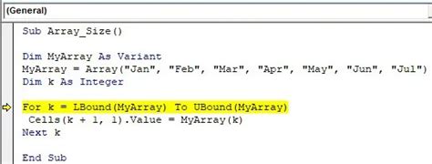 Vba Array Size Step By Step Guide With Examples