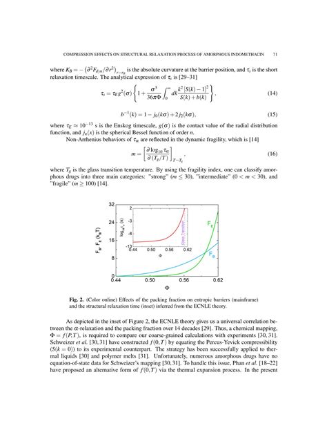 Compression Effects On Structural Relaxation Process Of Amorphous Indomethacin