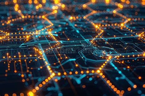 Detailed View Of A Computer Circuit Board Showcasing Intricate Patterns