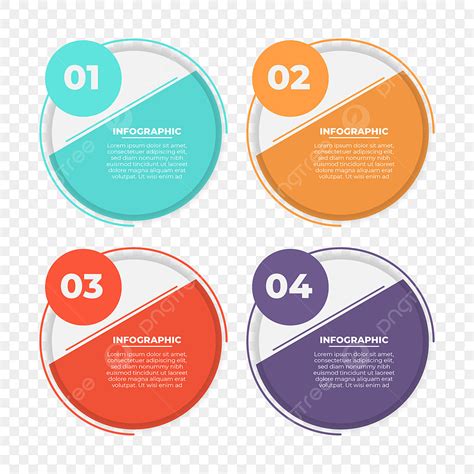 Circle Shape Infographic Element Design Circle Infographic Timeline