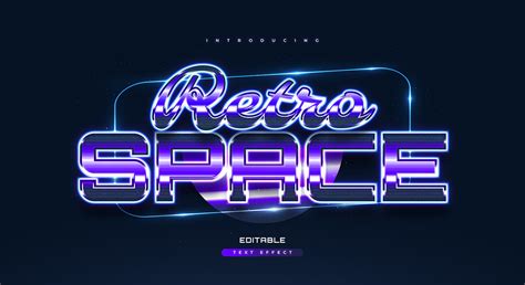 Retro Space Text Effect On Behance