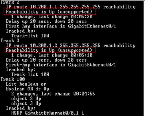 Track Reachability Unsupported Cisco Community
