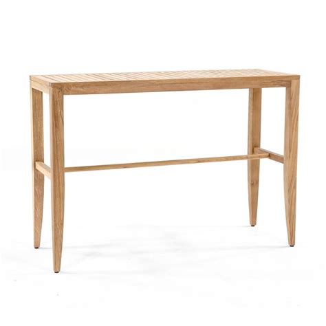 Karlsruhe 5pc Teak Rectangular High Bar Table Set Nania Living