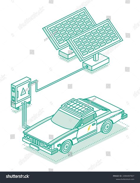 재생 가능한 에너지에 전기 자동차 충전 스톡 벡터로열티 프리 2394497927 Shutterstock
