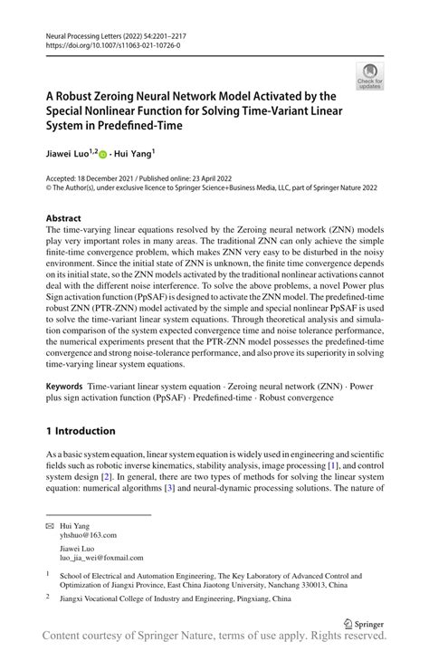 a robust zeroing neural network model activated by the special