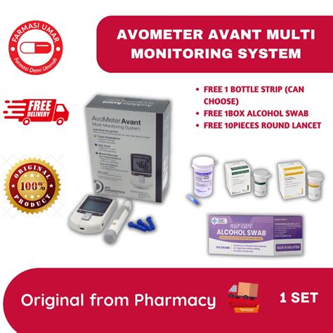Avometer Avant Multi Monitoring System Mesin Check Gula Kolestrol