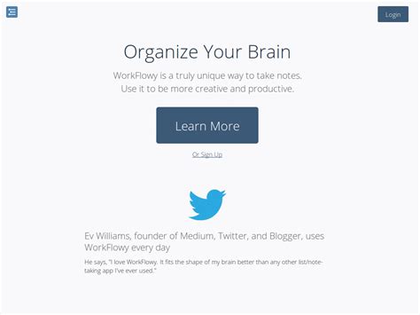 Workflowy App View Header Freestylerws