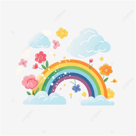 유기농 무지개 귀여운 무지개 무지개 손으로 그린 귀엽다 Png 일러스트 및 이미지 에 대한 무료 다운로드 Pngtree