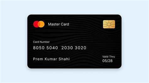 Credit Card Ui Design In Html And Css Card Design Youtube