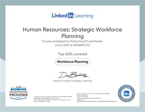 mohammad fuad haider on linkedin certificate of completion