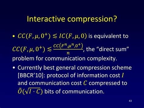 Ppt Information Complexity And Exact Communication Bounds Powerpoint Presentation Id 2368371