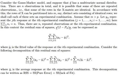 Consider The Gauss Markov Model And Suppose That D Chegg