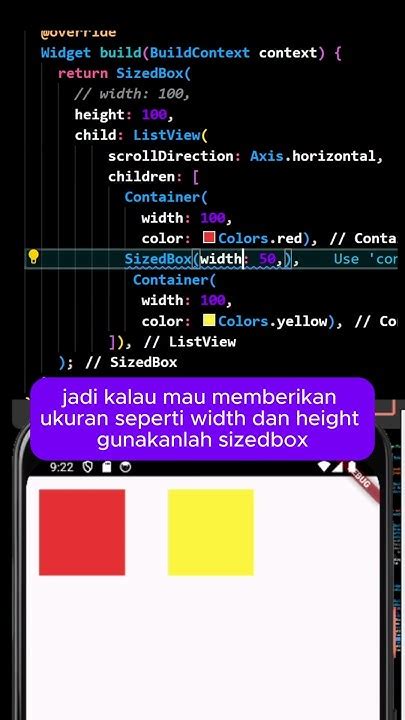 Tentang Sizedbox Widget Flutter Dalam 60 Detik Youtube