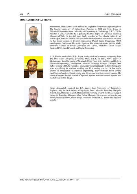 Modular Approach To Implement Model Predictive Control On Three Phase Voltage Source Inverter Pdf