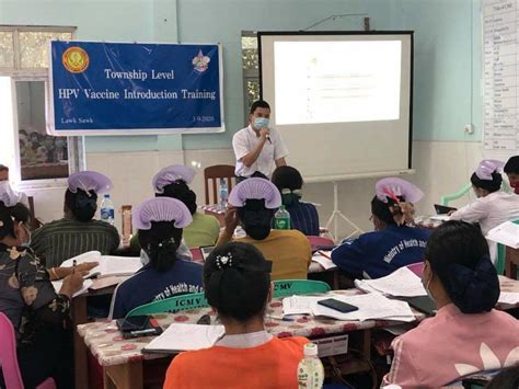 ရပ်စောက်မြို့နယ်တွင် သားအိမ်ခေါင်းကင်ဆာ Hpv ပုံမှန်ကာကွယ်ဆေးထိုးနှံခြင်းဆိုင်ရာ သင်တန်းဖွင့်လ