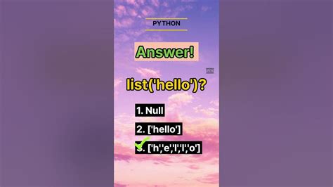 Lets Learn List Function Python Quiz Pythonlearning Learnpython