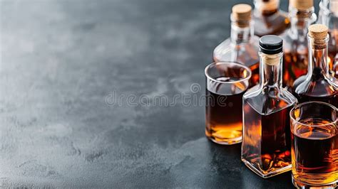 An Assortment Of Wine Bottles And Glasses Showcases Different Types And