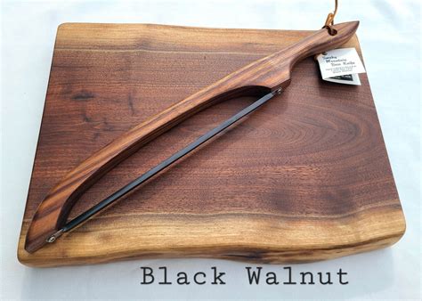 Black Walnut Bow Knife Bread Knife Fiddle Knife Cheese Knife
