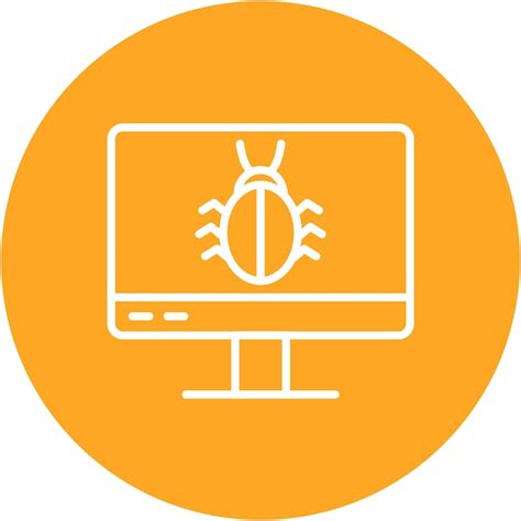 Premium Vector Computer Bug Vector Illustration Style