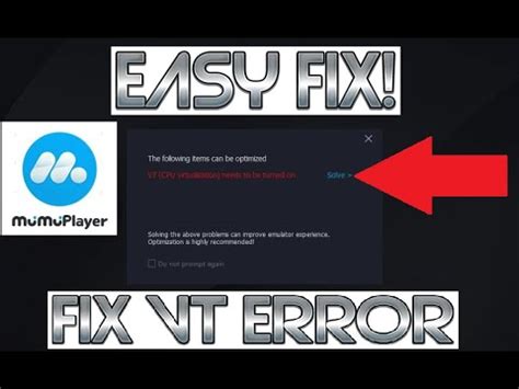 How To Fix MuMu Android Emulator Enable VT Error And BSOD YouTube