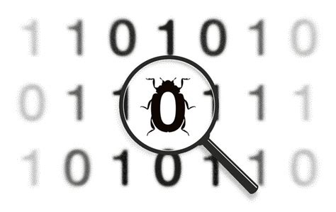 585 binary code magnifying glass bug stock vectors and vector art