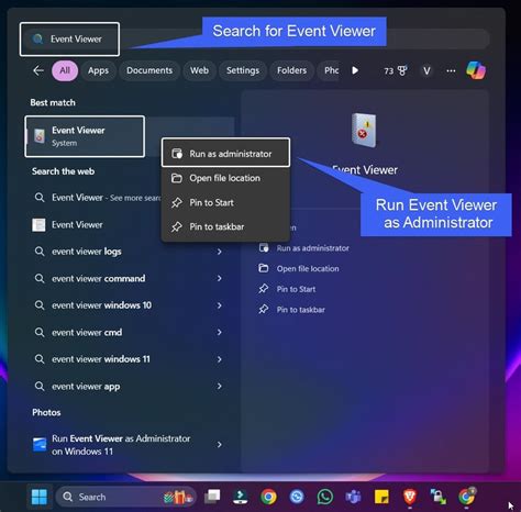 How To Run Event Viewer As Administrator On Windows 11 Dev Community