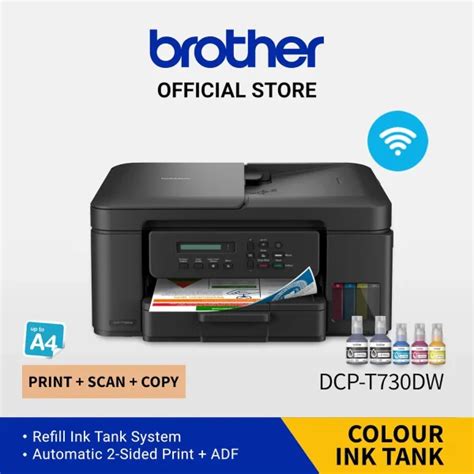 Brother Dcp T Dw Wireless Ink Tank Printer Duplex Mobile Printing Buy Online Uae