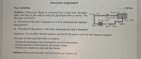 Homework Assignment 8 Due 10302022 Problem 1 100