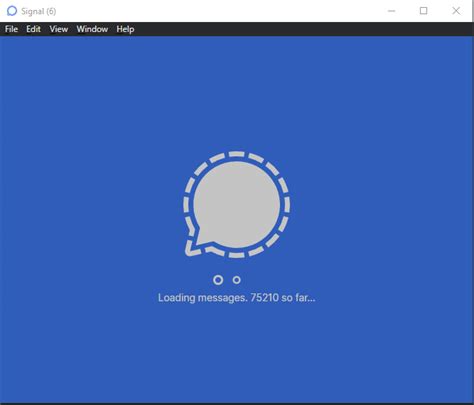 Endless Loading Issue Signalapp Signal Desktop GitHub