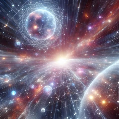 Hyper Realistic Cosmic Connectivity Concept A Network Of Cosmic Rays Connecting Distant Stars