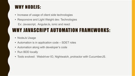 nightwatch js for end to end tests pptx