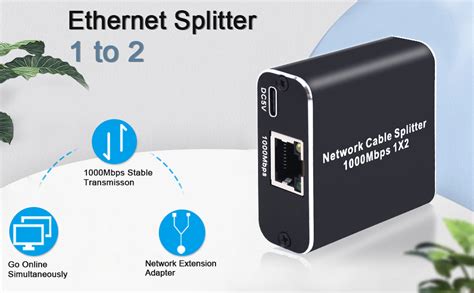 Tendak Ethernet Splitter 1 To 2 High Speed 1000mbps