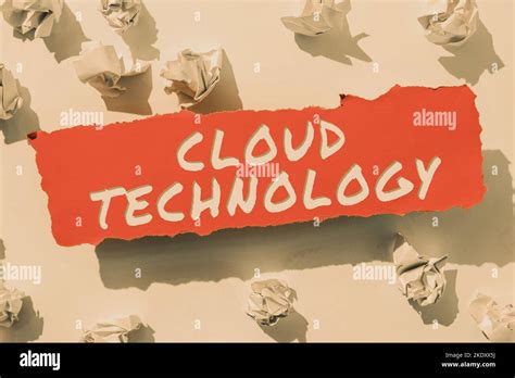 conceptual display cloud technology word for on demand availability of computer system