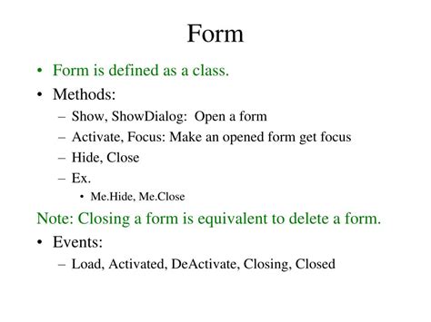 Ppt Vb Net User Interface Controls Powerpoint Presentation Free