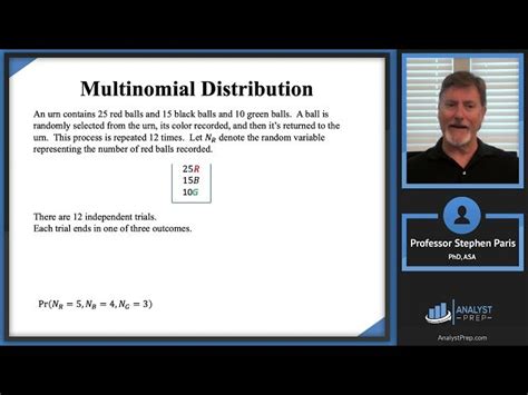 Free Video Multinomial And Hypergeometric Distributions For Soa Exam P Univariate Random