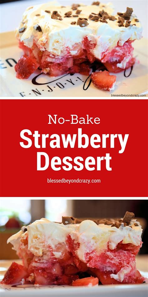 No Bake Strawberry Dessert