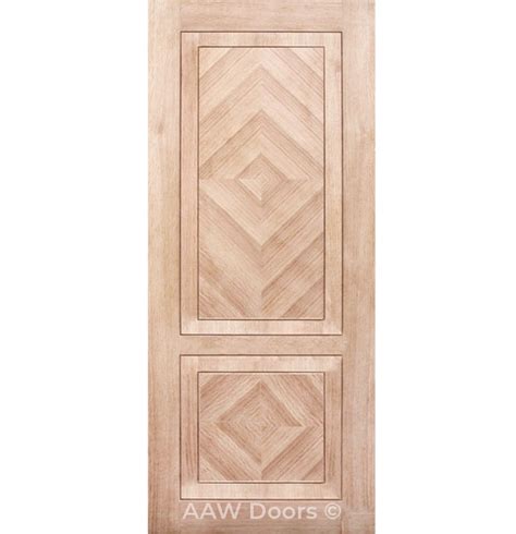 Seville Art Deco Interior Modern White Oak Solid Wood Door — Lux Doors