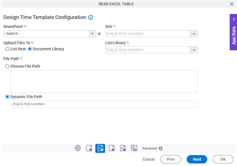 Read Excel Table Design Time Template Sharepoint