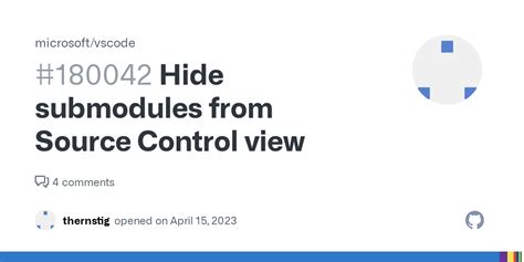 Hide Submodules From Source Control View Issue Microsoft Vscode GitHub