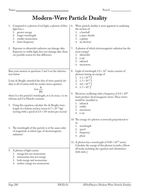 35 Modern Wave Particle Duality Pdf Photon Electromagnetic Radiation