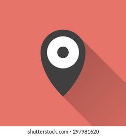 Outline Location Icon Gps Pointer Map Stock Vector Royalty Free