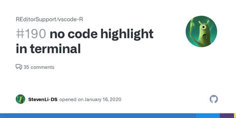 no code highlight in terminal · issue 190 · reditorsupport vscode r · github