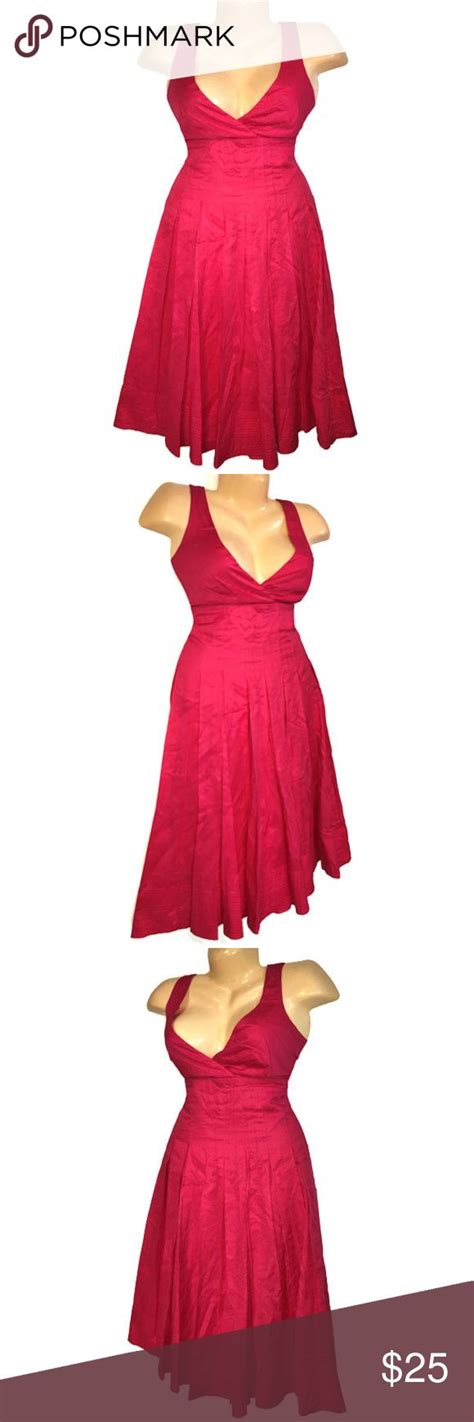 Clearance Marilyn Monroe Style Deep Pink Dress Pink A Line Dress