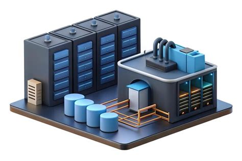Premium Photo Modern Server And Data Center Icon