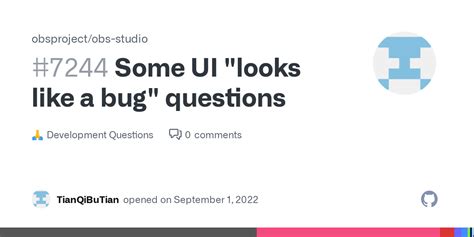 Some UI Looks Like A Bug Questions Obsproject Obs Studio Discussion 7244 GitHub