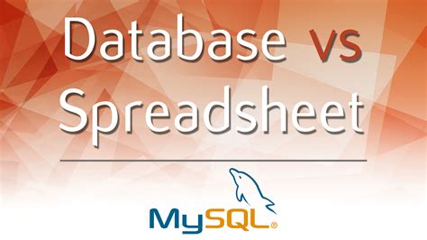 Database Vs Spreadsheet Comparison Table Within Database Vs Spreadsheet